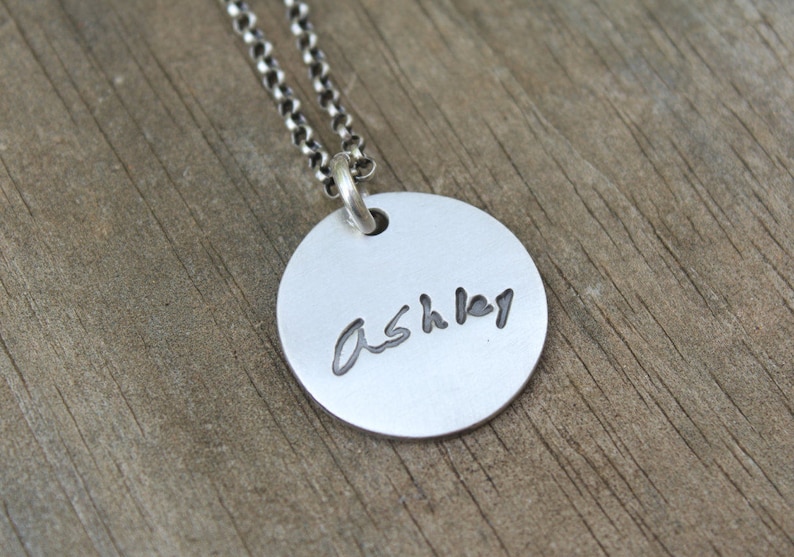 Signature Pendant Handwriting Pendant Custom Signature | Etsy