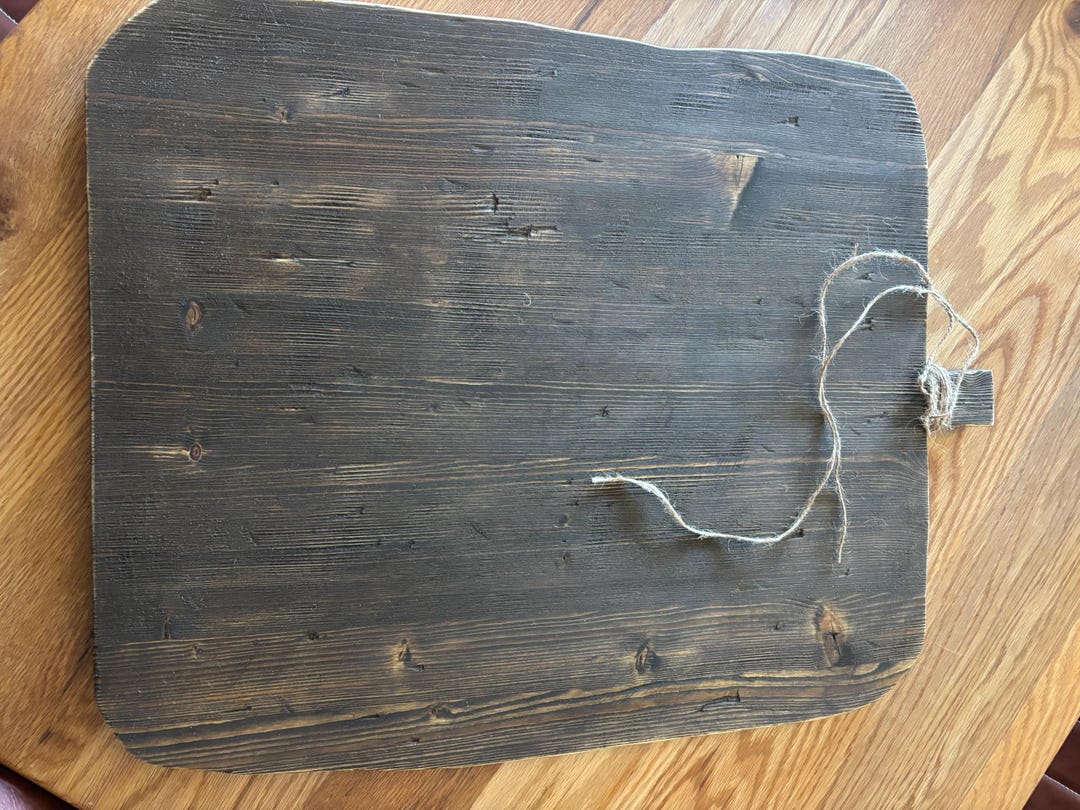 Handcrafted Rustic Pine Bread Board • Turkish-style Charcuterie Serving ...