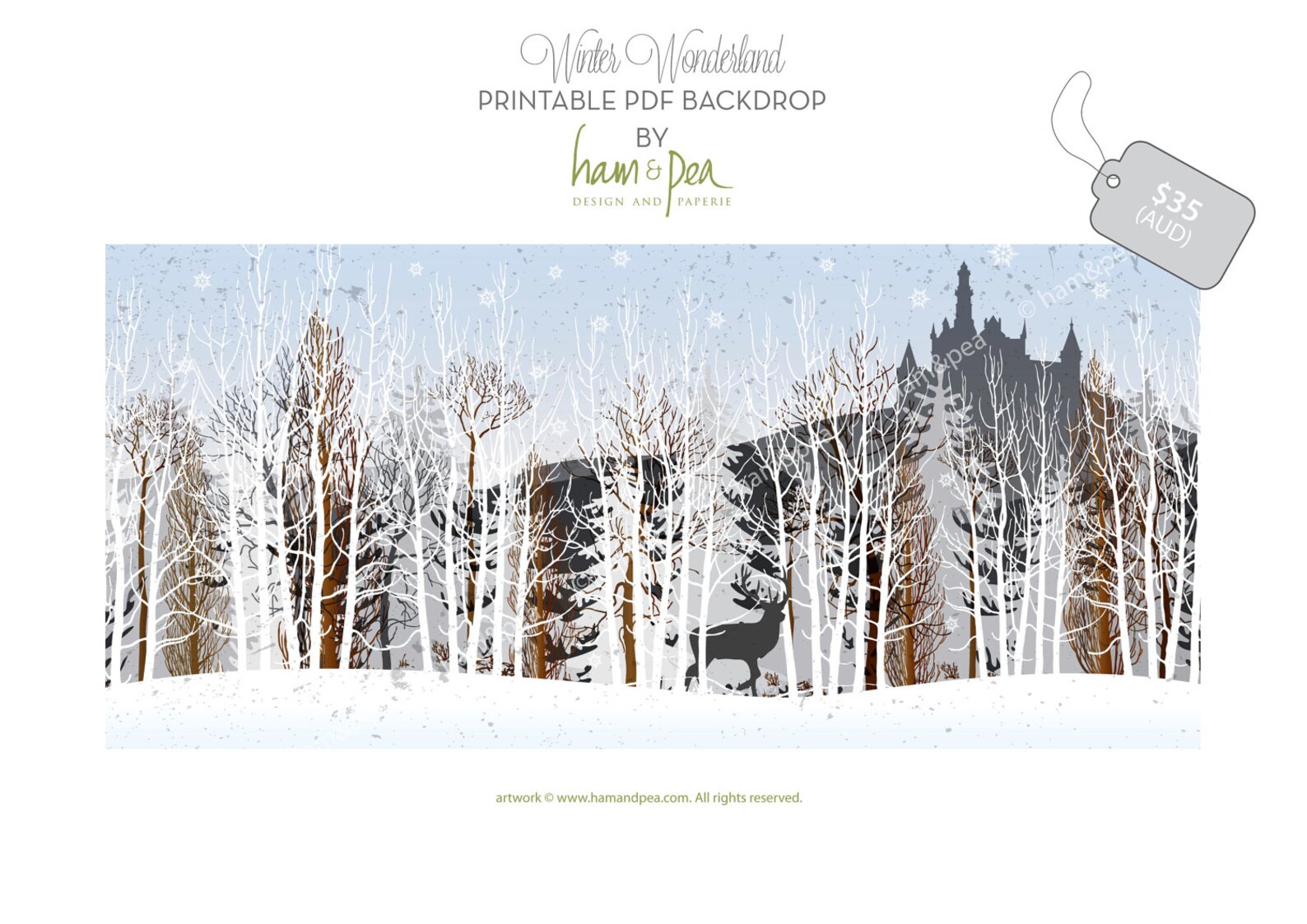 Winter Wonderland Backdrop - Etsy
