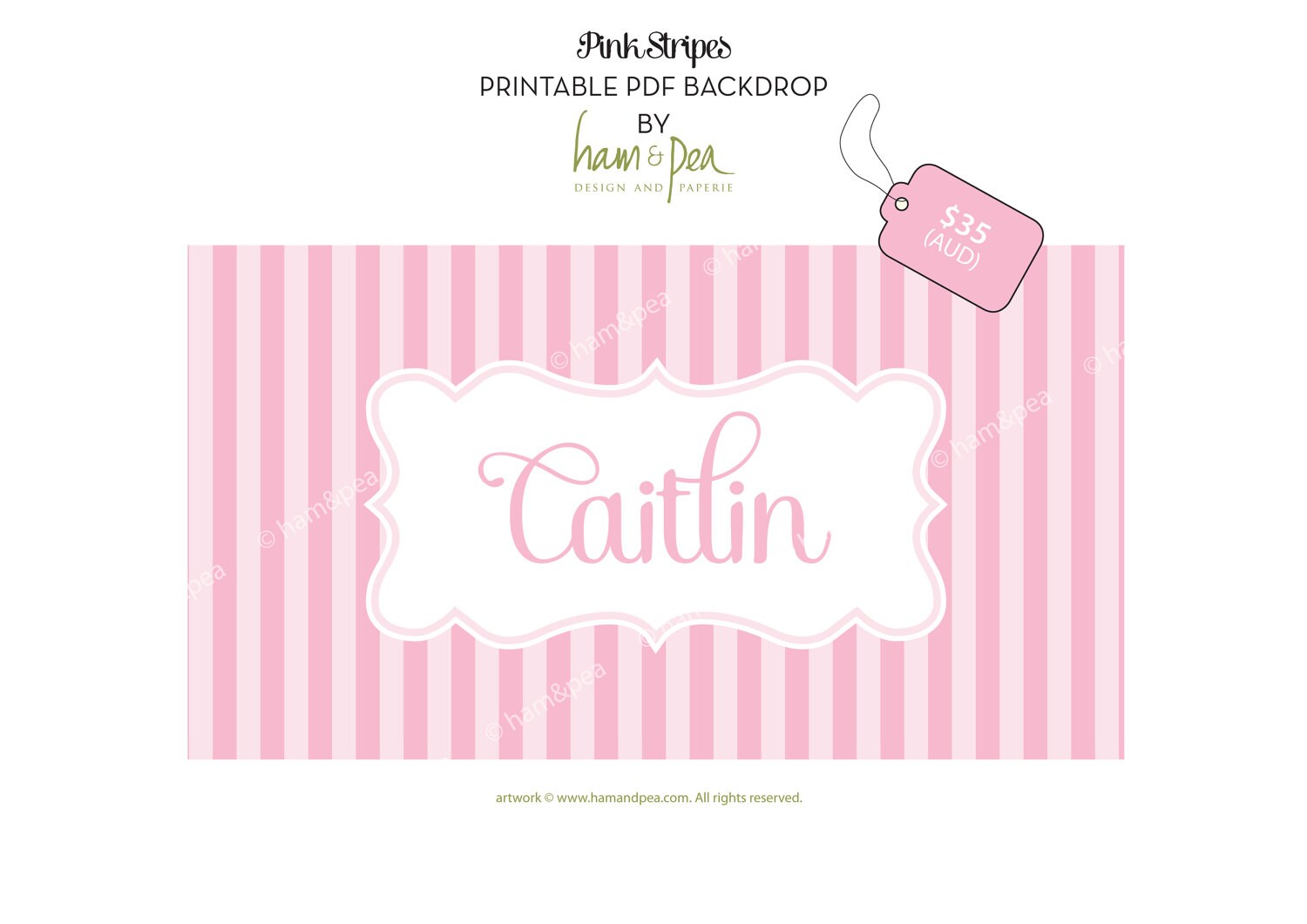Pink Stripes Celebration Backdrop - Etsy