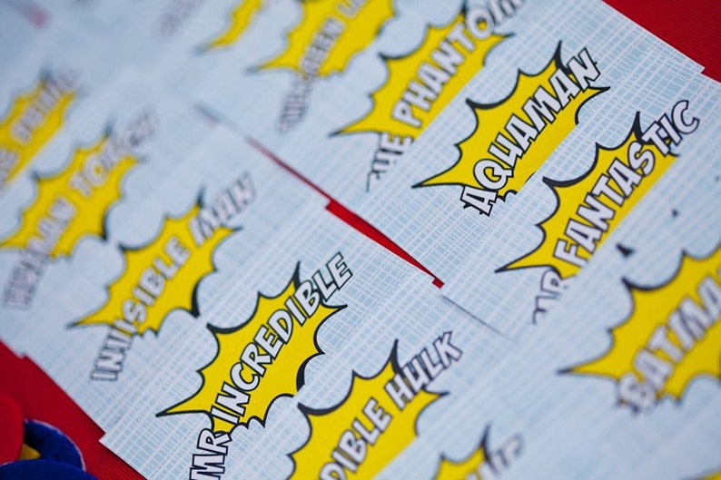 Superhero Printables the Complete Collection - Etsy