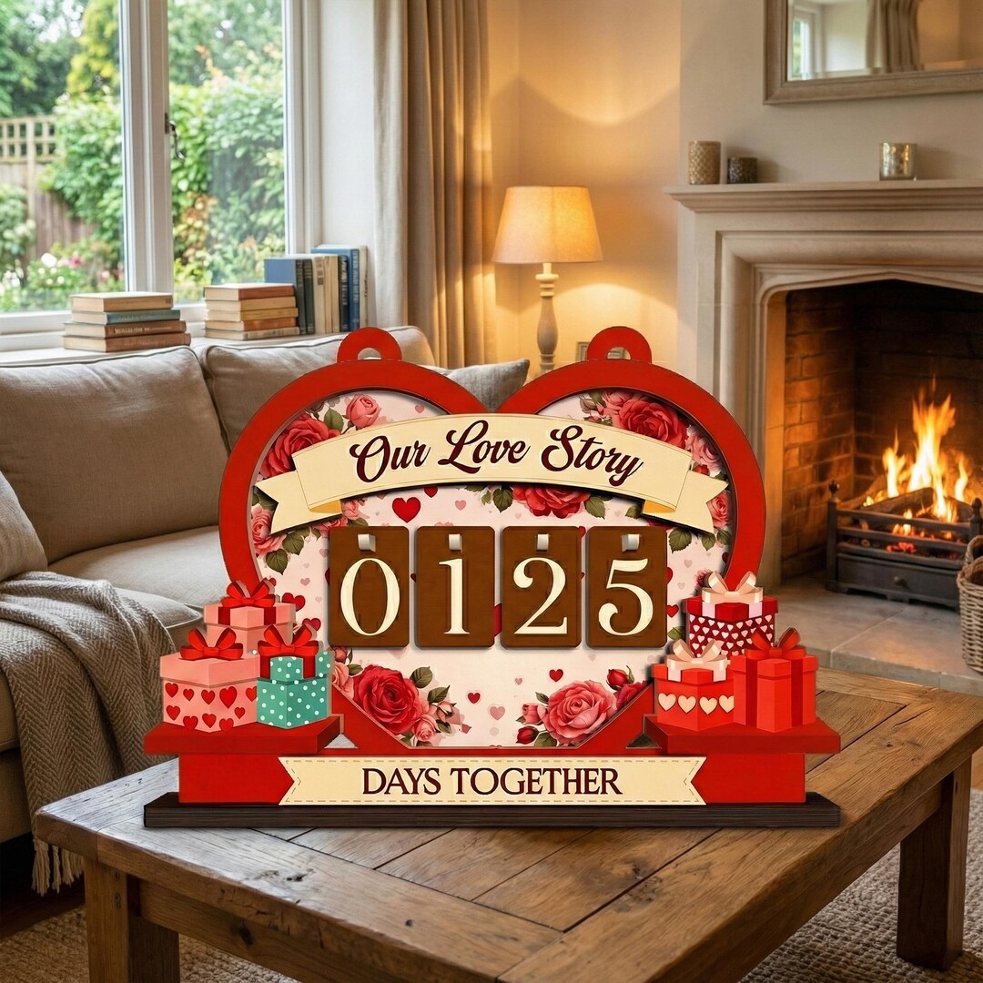 Personalized Days Together Counter, Our Love Story Anniversary Tracker ...