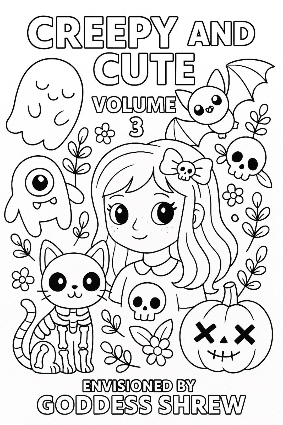 不気味な塗り絵 第3巻 | ゴシックかわいい (PDF) - Etsy 日本