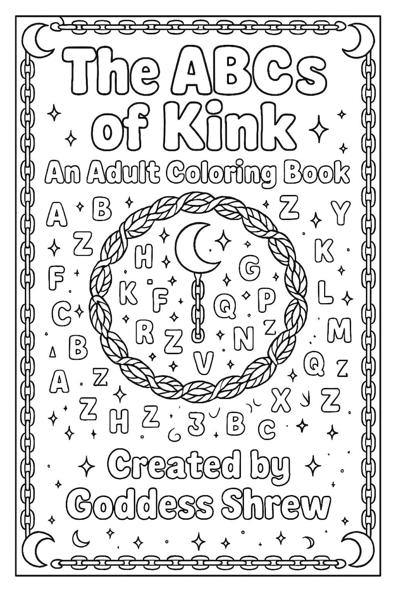 Abcs of Kink Adult Coloring Book – Gothic, Witchy Queer Art (digital ...