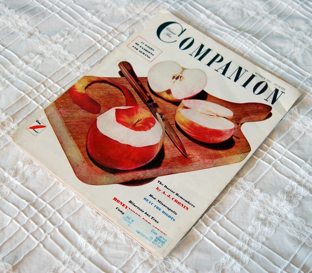 Vintage Woman's Home Companion Magazine, Oct 1951 - Etsy