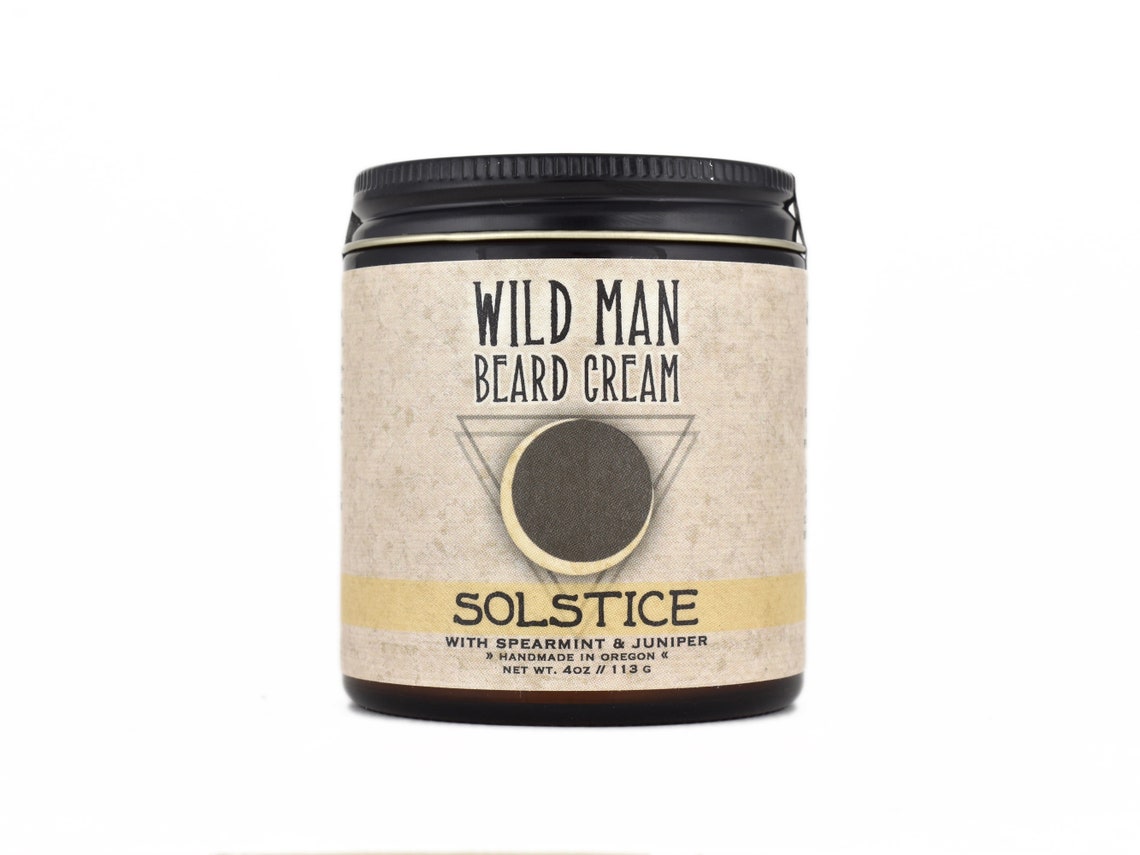 Wild Man Beard Cream Balm SOLSTICE 114g // 4oz Grooming | Etsy