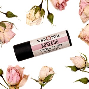ROSEBUD Natural Lip Balm With Organic Rose Extract Floral - Etsy