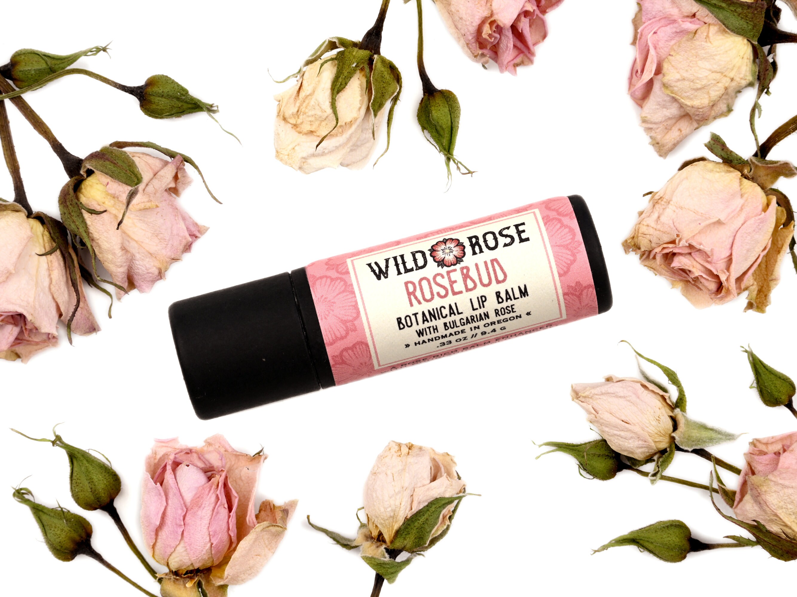 ROSEBUD Natural Lip Balm With Organic Rose Extract - Floral .33 Oz ...