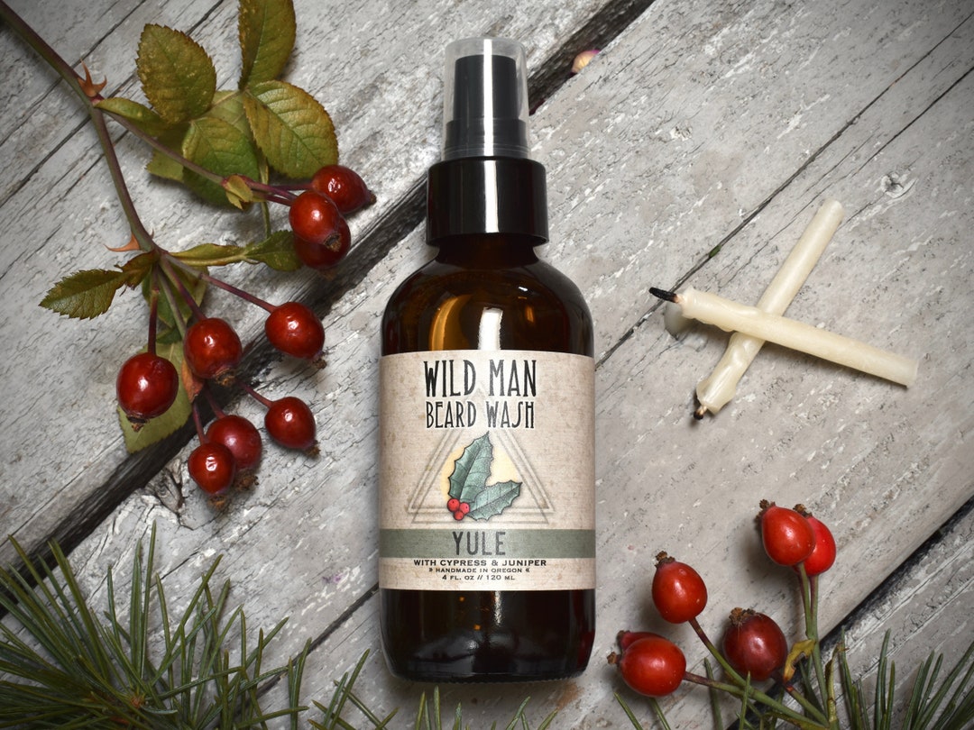 Wild Man Beard Wash - YULE - Beard Soap Shampoo - 120ml // 4oz Grooming ...