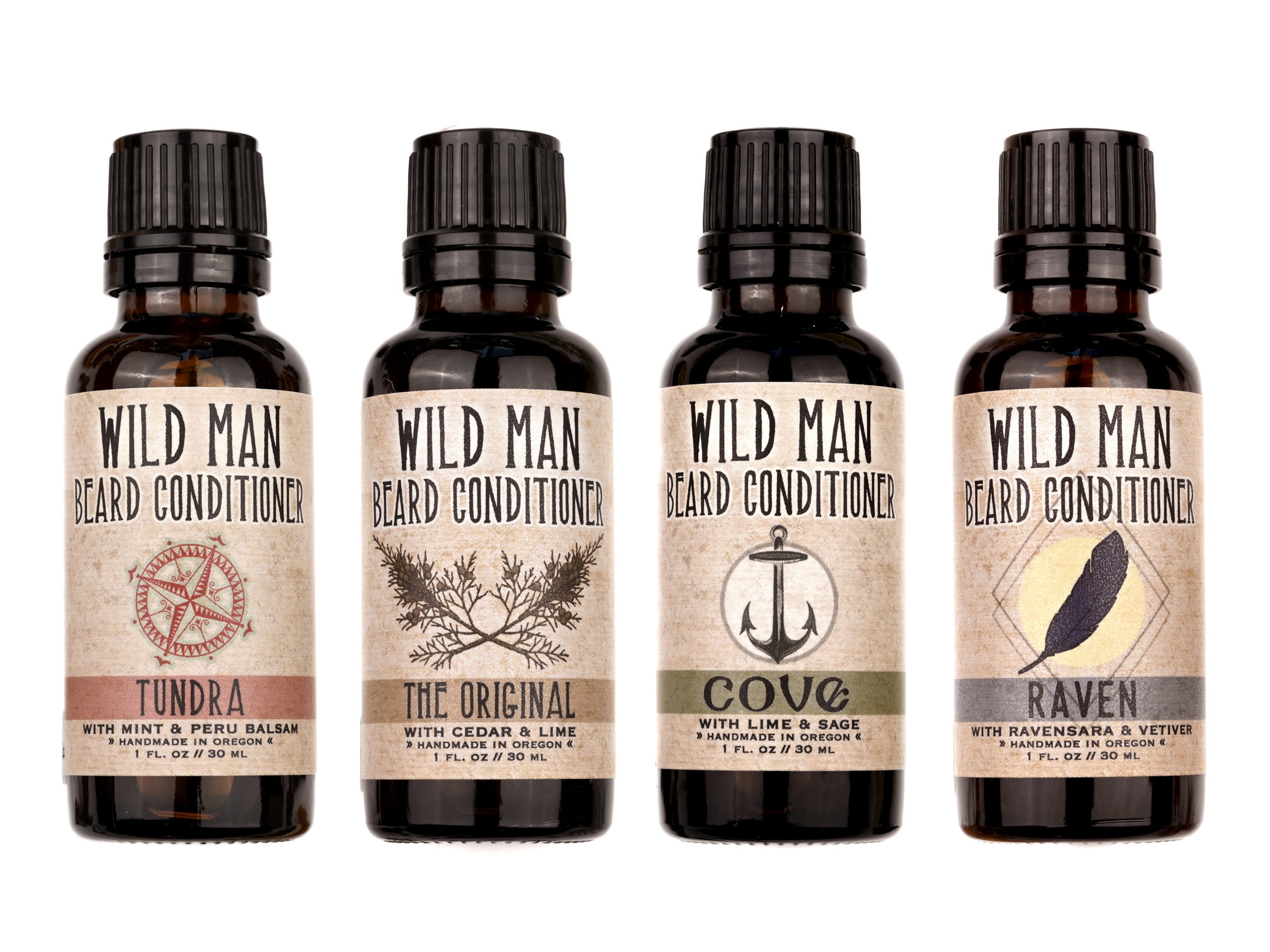 Wild Man Beard Oil Conditioner - THE ORIGINAL - 1oz // 30ml - Mens Gift ...