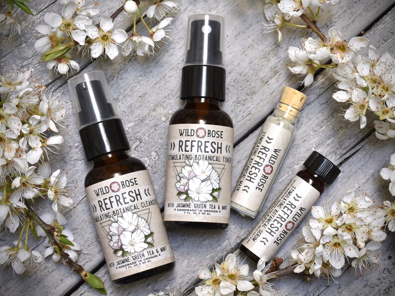 REFRESH Gift Set Stimulating Botanical Skin Care with Green | Etsy