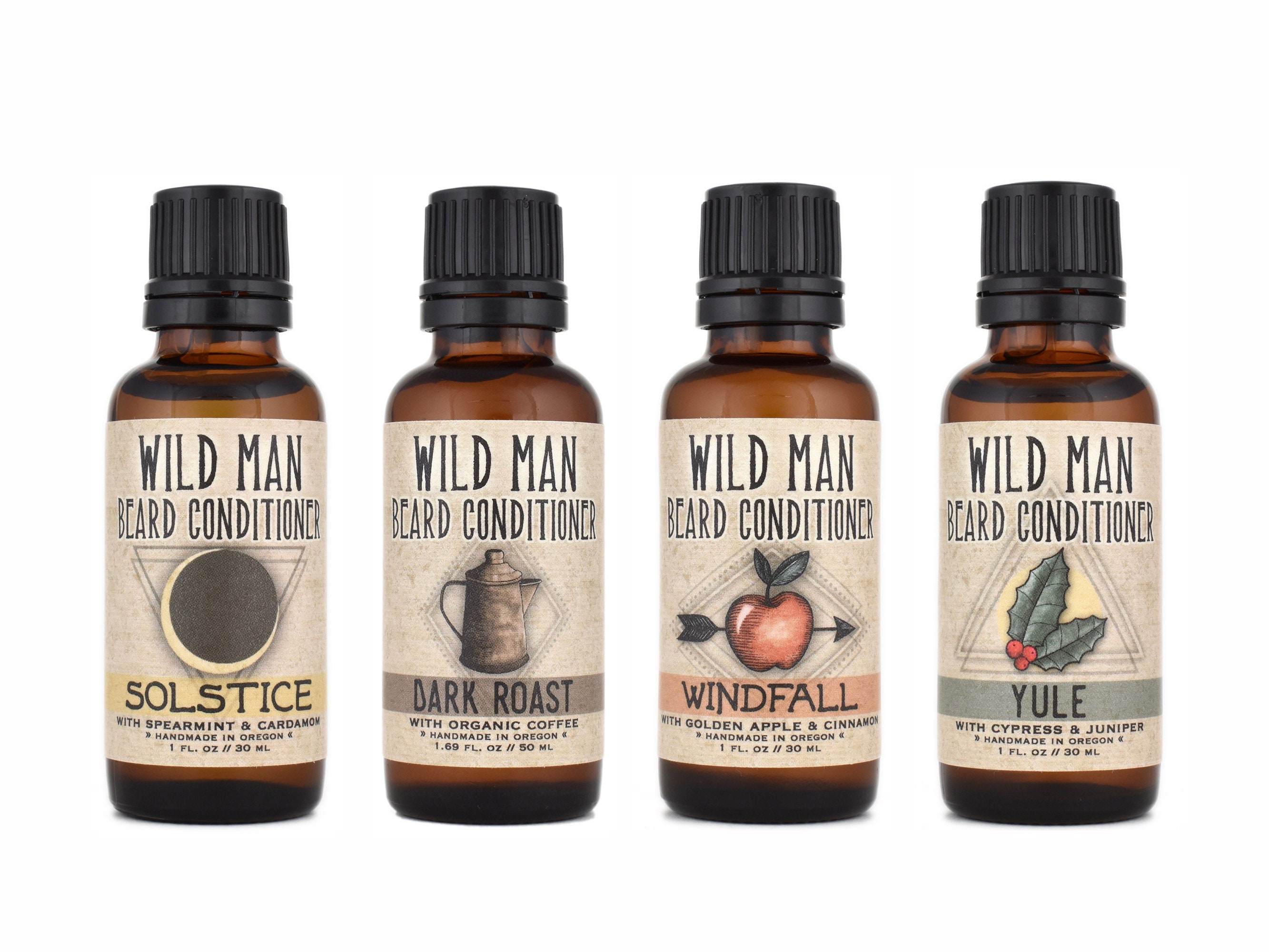 Wild Man Beard Gift Set Beard Oil Conditioner Beard Wash | Etsy