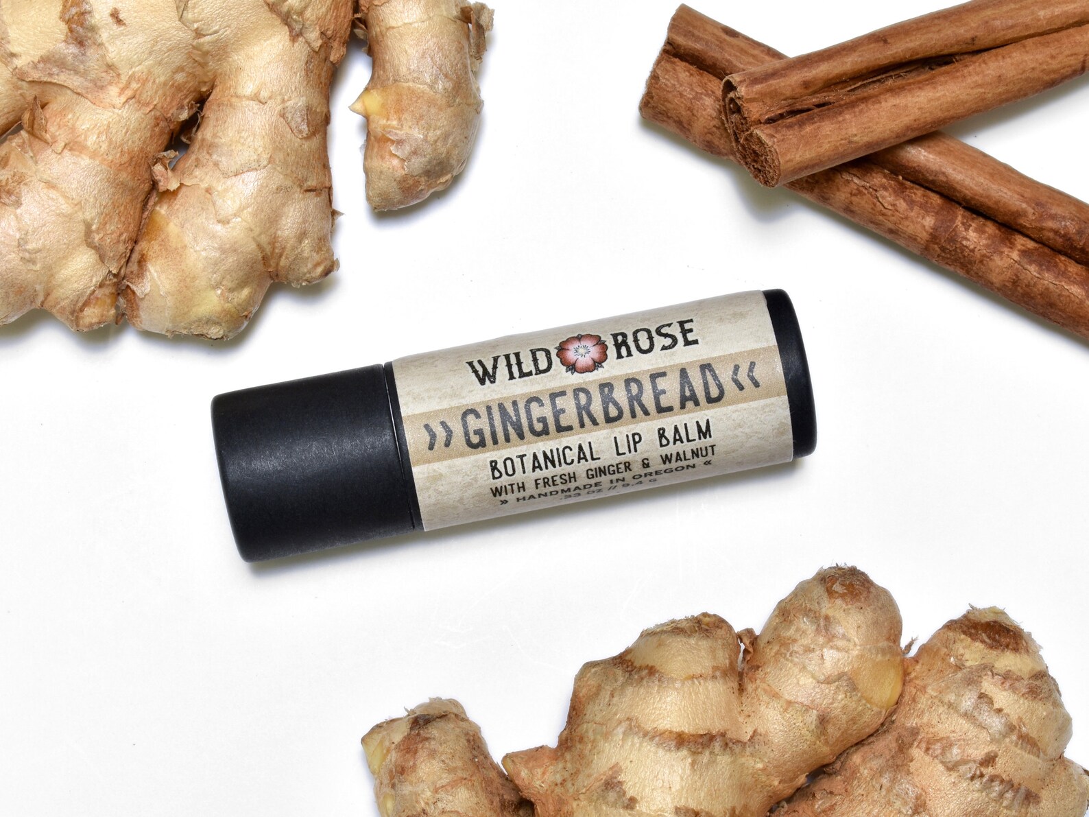 GINGERBREAD Natural Lip Balm With Organic Walnut and Fresh | Etsy