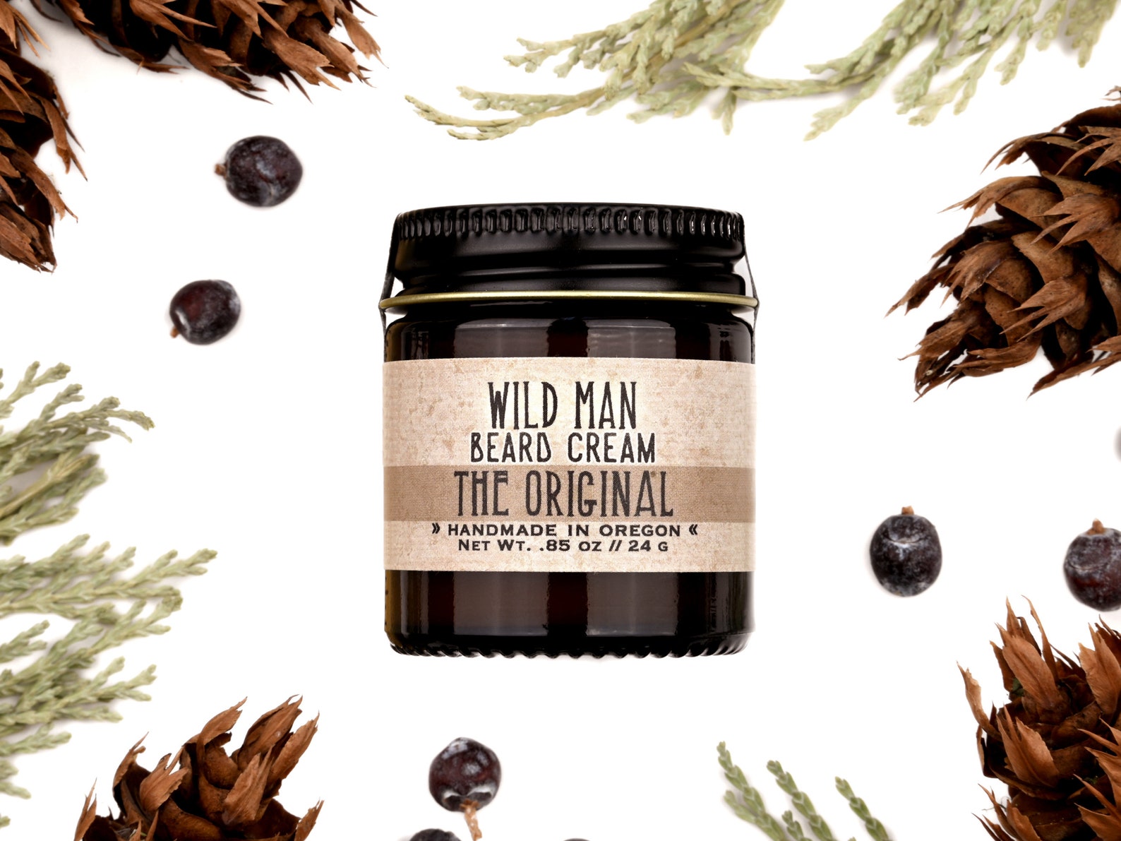 Beard Cream Balm - Wild Man - THE ORIGINAL - 1oz // 28g - Grooming Mens ...