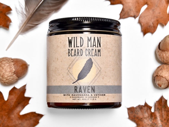 Beard Balm Cream Wild Man RAVEN Beard Grooming 113g // 4oz For | Etsy