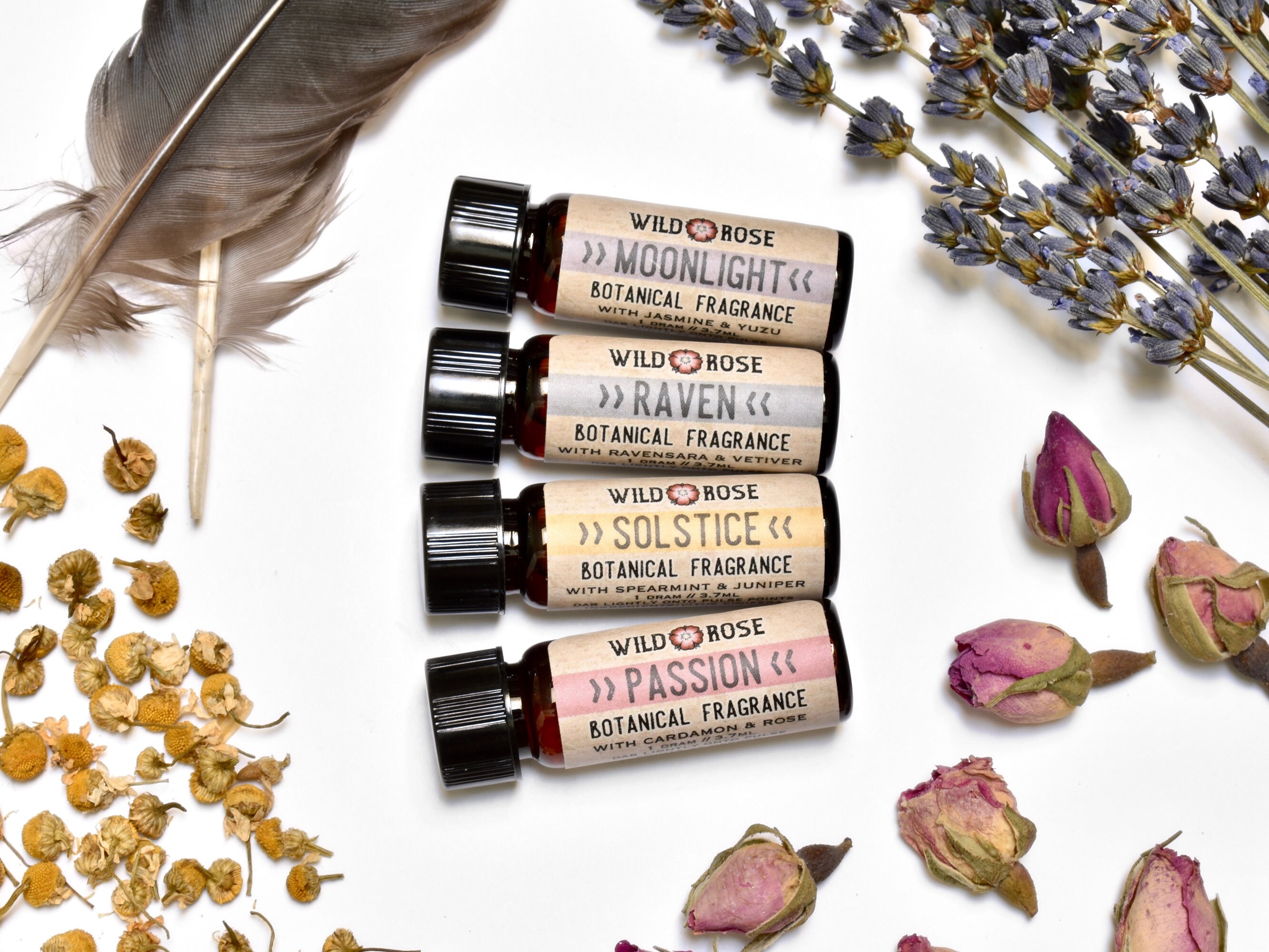 Perfume Sampler Botanical Fragrance Organic Natural Oil Gift | Etsy