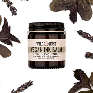 VEGAN INK BALM Natural Tattoo Aftercare - With Lavender and Peppermint ...