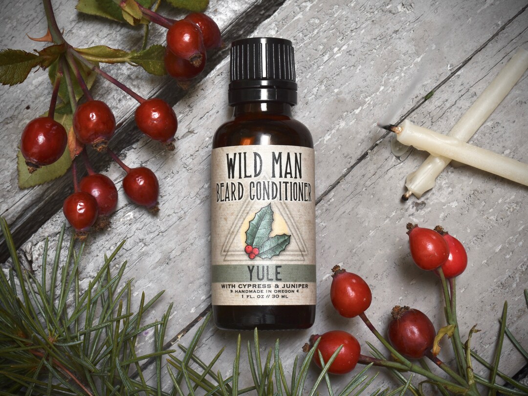 Wild Man Beard Oil Conditioner - YULE - 30ml // 1oz - Etsy