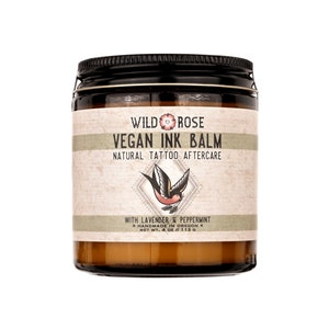 VEGAN INK BALM Natural Tattoo Aftercare With Lavender and Peppermint ...