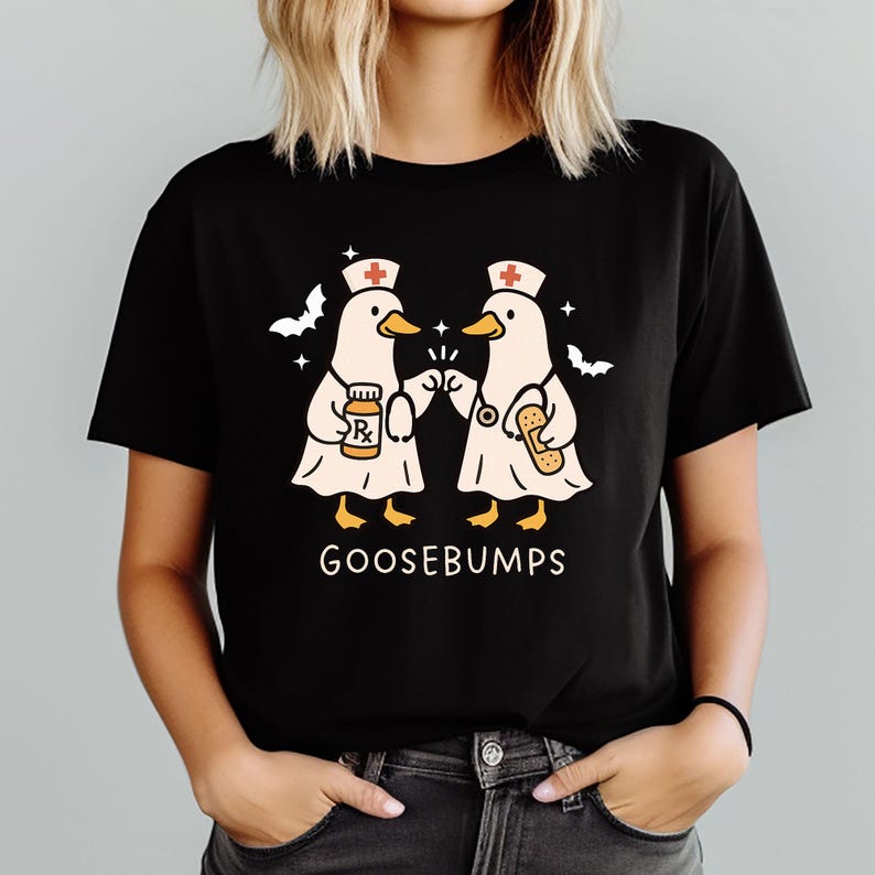 Goosebumps PNG Bundle, Halloween Ducks Digital Download, Spooky Geese ...