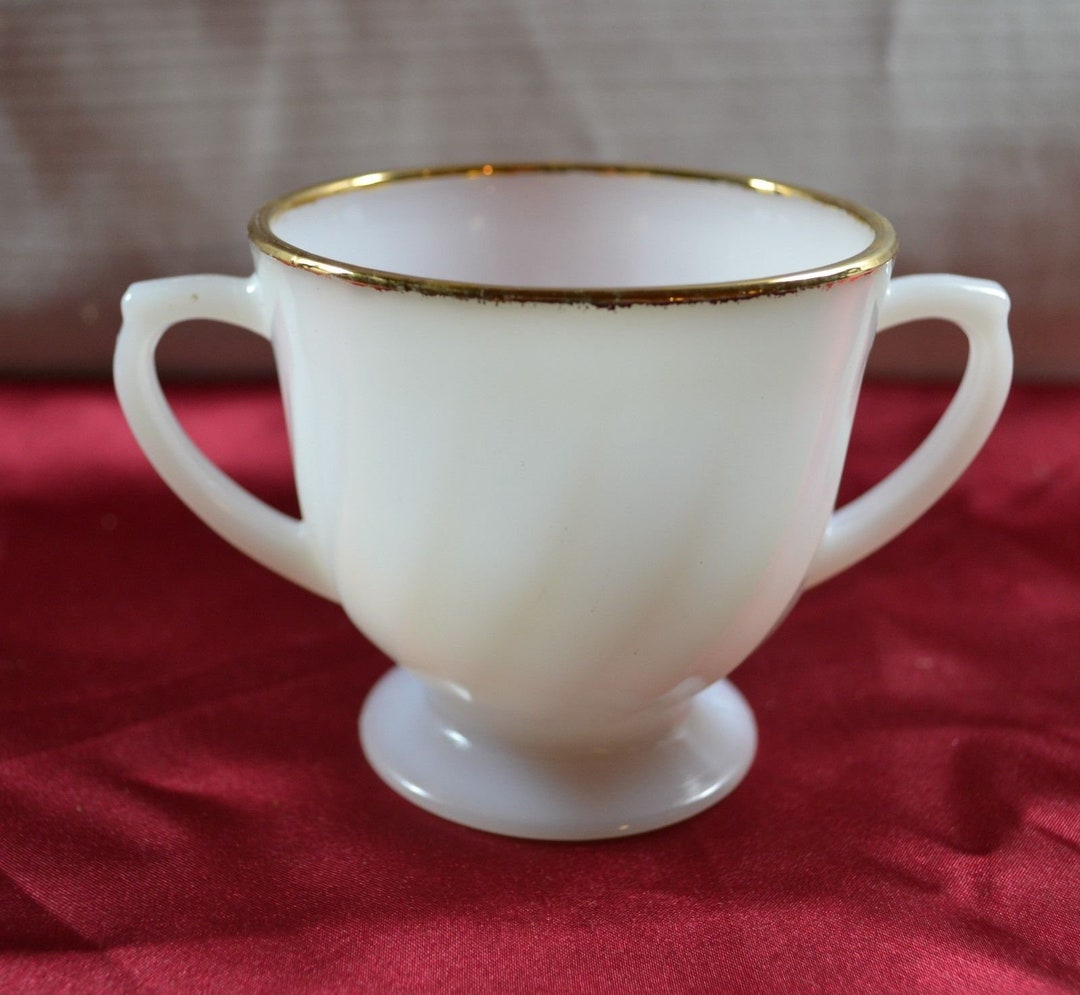 Fire King Swirl Golden Anniversary Open Handled Ft. Sugar C. 1949-1962 ...