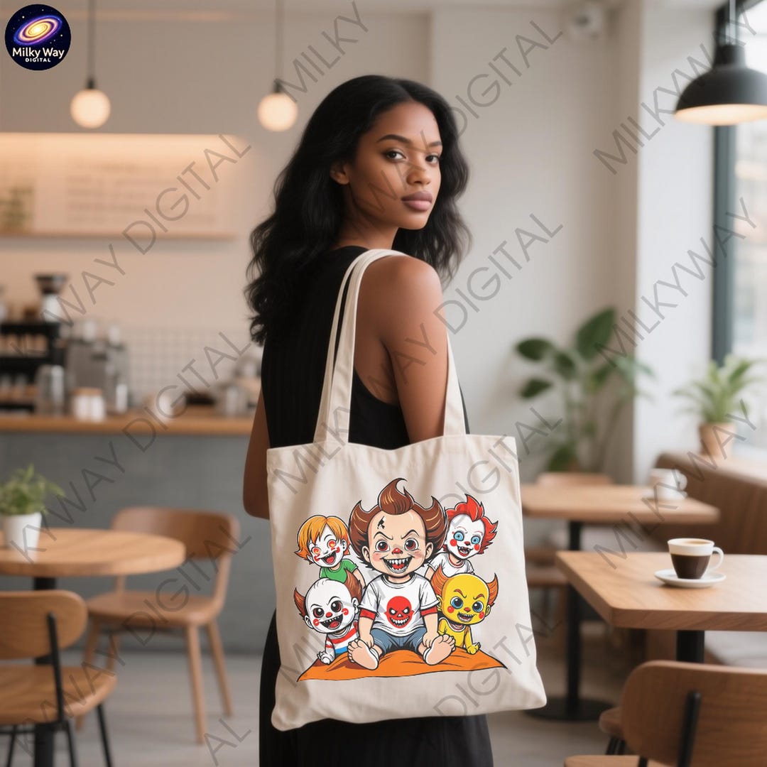 Cute Evil Clown Squad PNG | Chibi Horror Characters Clipart | Spooky ...
