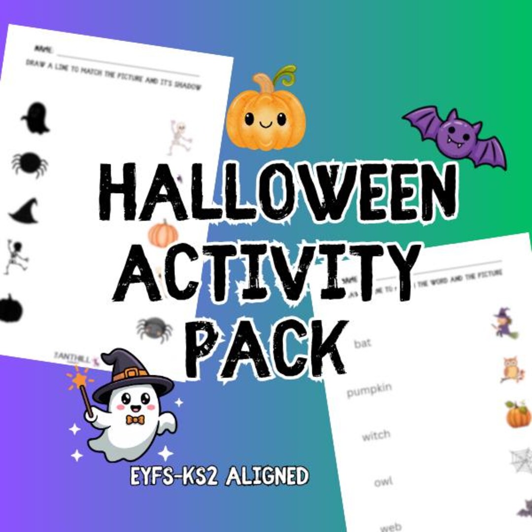 Halloween Worksheets Bundle | EYFS–KS2 | Literacy & Maths Printables ...