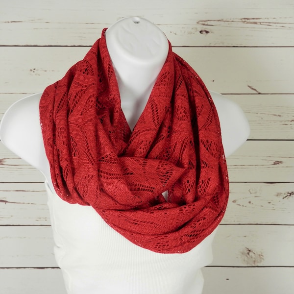 Lace Infinity Scarf - Etsy