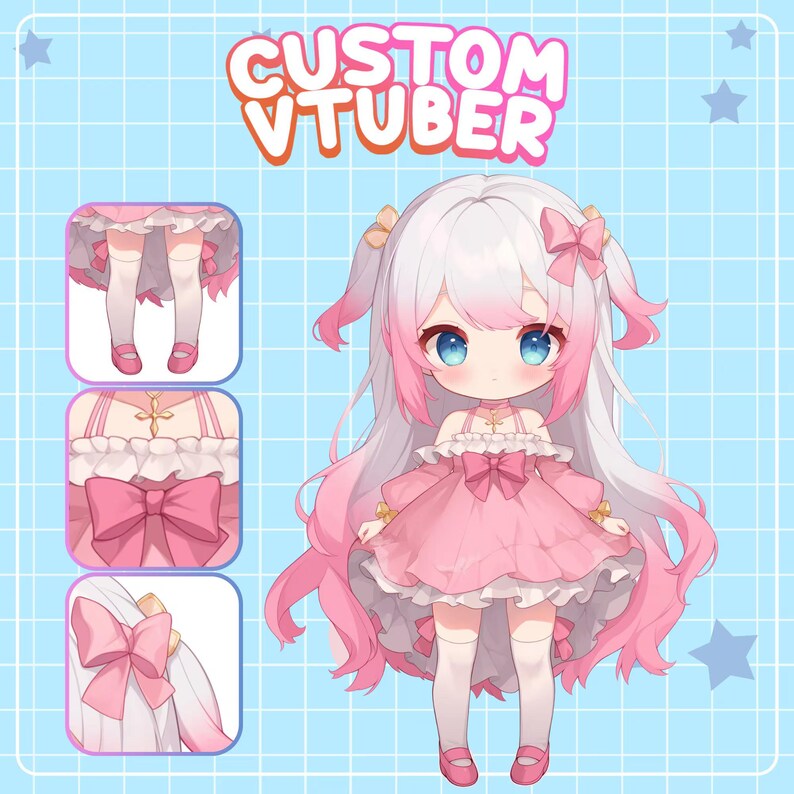 Chibi Vtuber Model, Customizable Live2d Vtuber, Furry Vtuber With ...