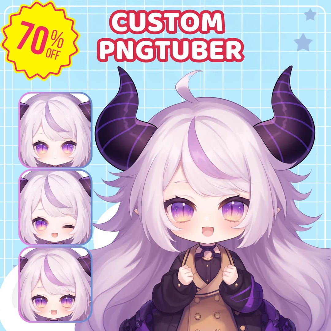 Custom Chibi Pngtuber Live2d Model, Pngtuber Character Design for ...