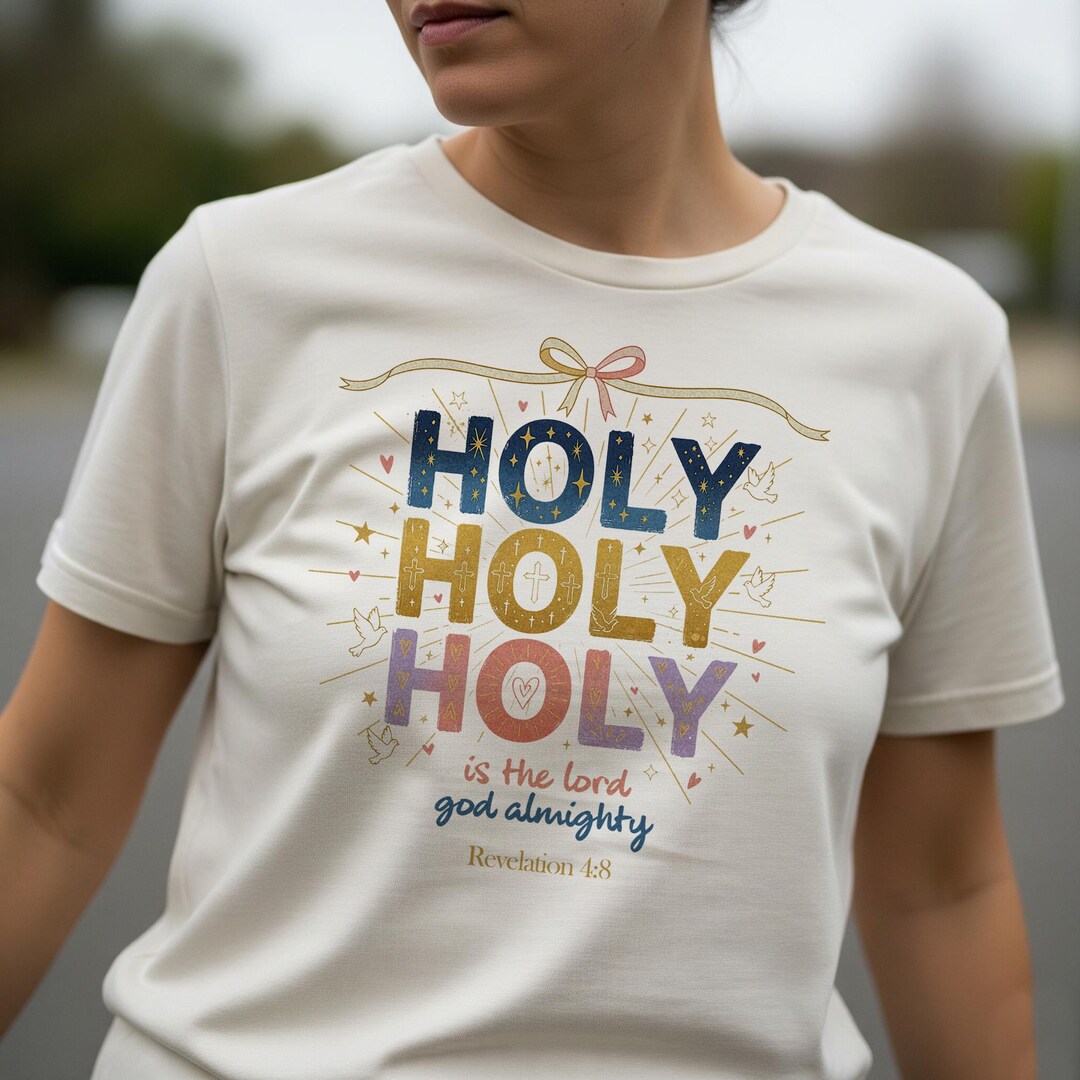 Retro Holy Holy Holy is the Lord God Almighty Revelation 4:8 Coquette ...