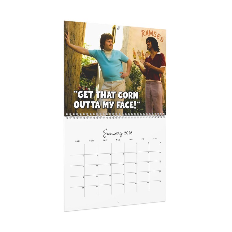 2026 Nachoo Libree Wall Calendar – Funny Movie Quotes Inspired by Nacho ...
