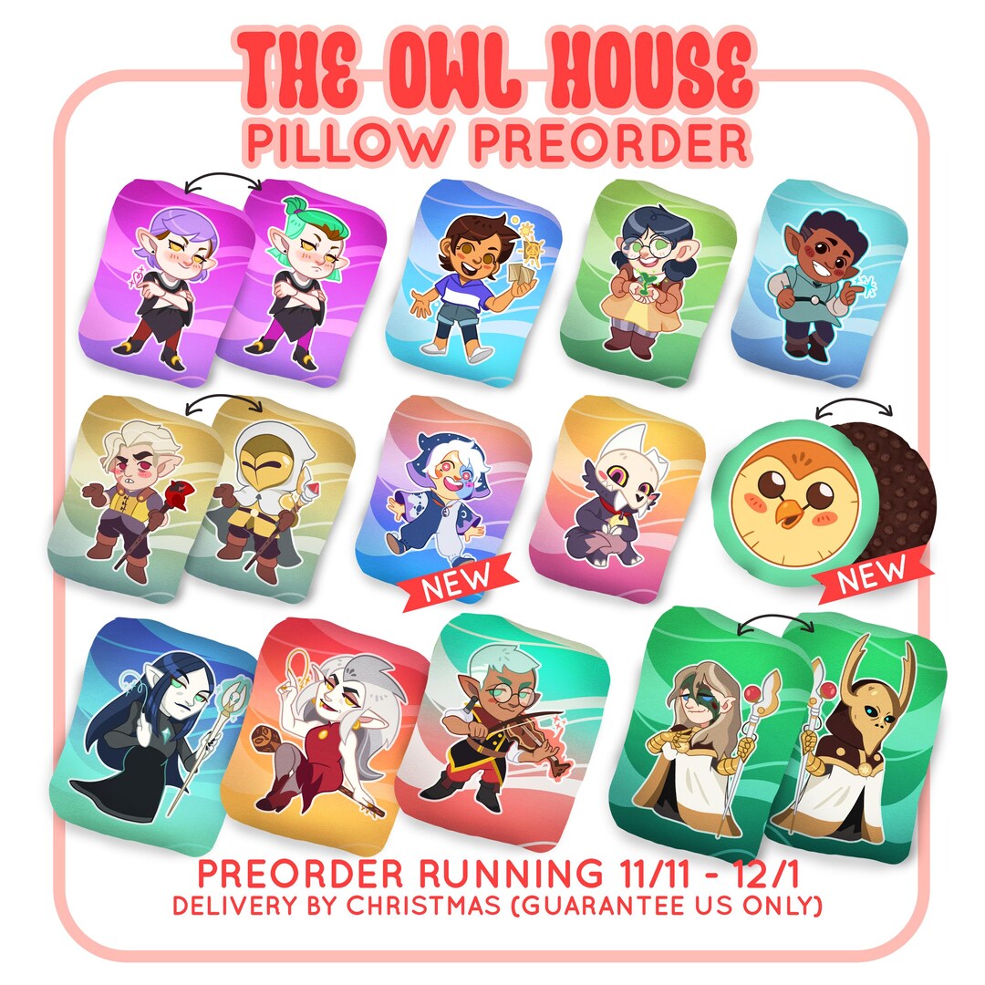 The Owl House Pillow Plushies [PREORDER TIL 12/1] - Etsy