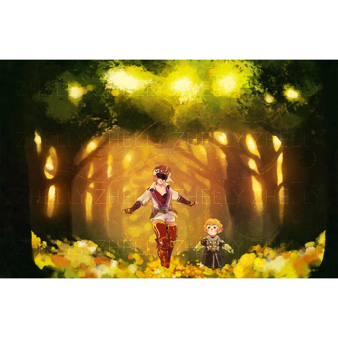 11x17 Print | FFXIV Yda and Papalymo in the Shroud - Etsy