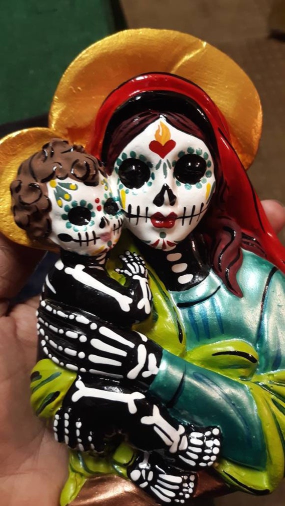 Mexican Virgin Mary Skull