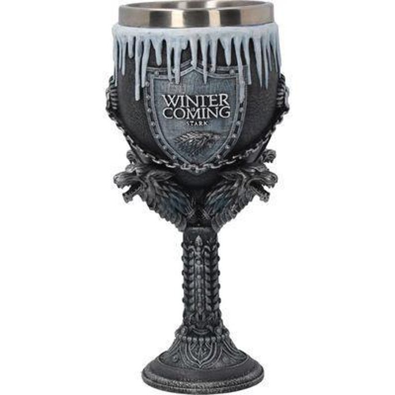 Game of Thrones Inspired Goblet – Dragon & Sword Medieval Chalice With ...