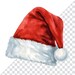 Santa Hat Clipart, Christmas Holiday Images, 10 PNG Transparent ...