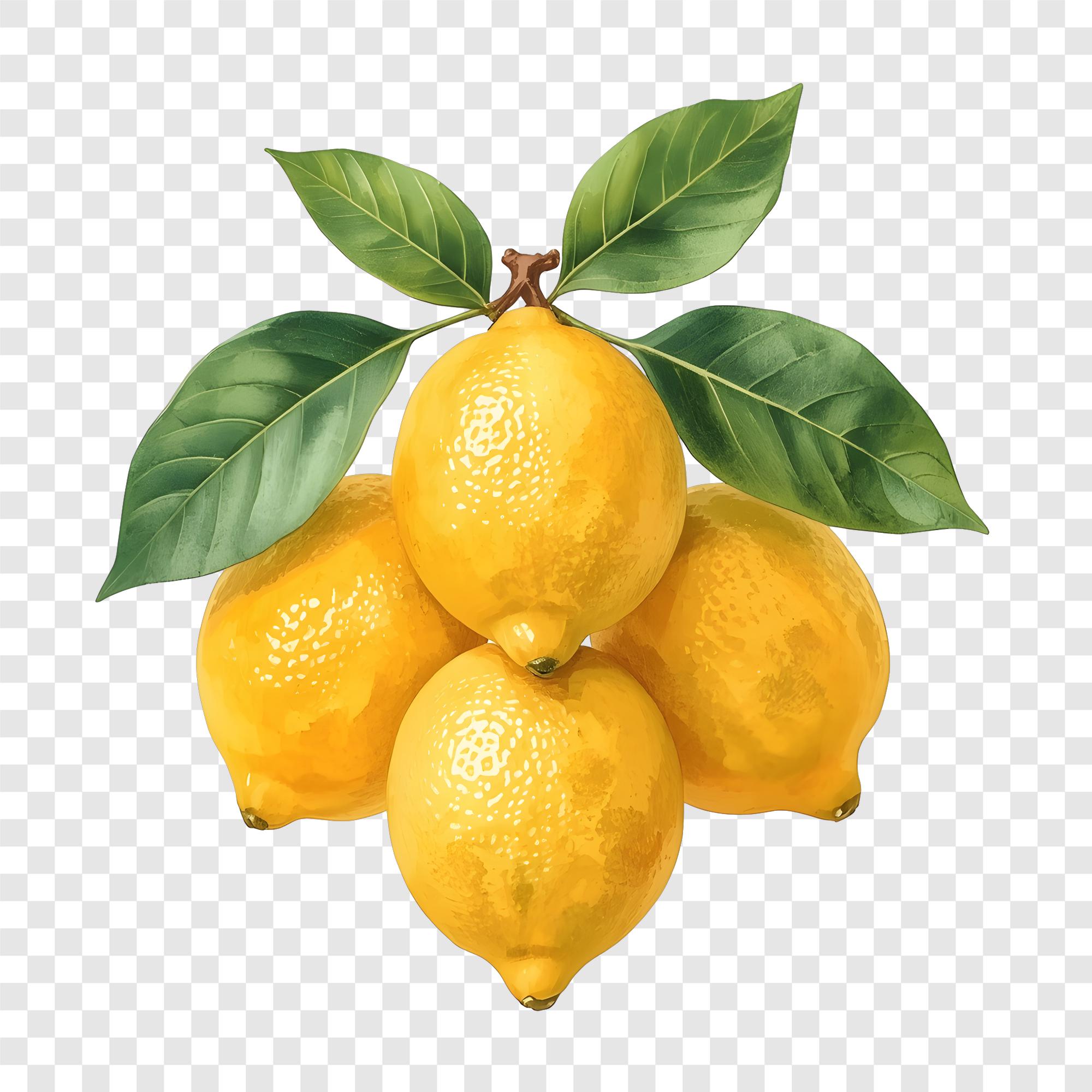 10 PNG Lemons Clipart, Lemon Branch Images, Transparent Background ...