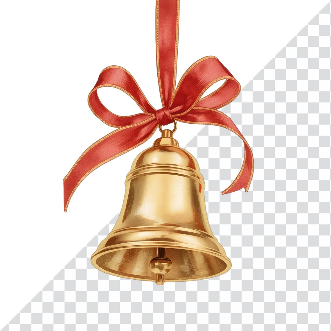 Christmas Bells Clipart, Holiday Decoration Images, 10 PNG Transparent ...