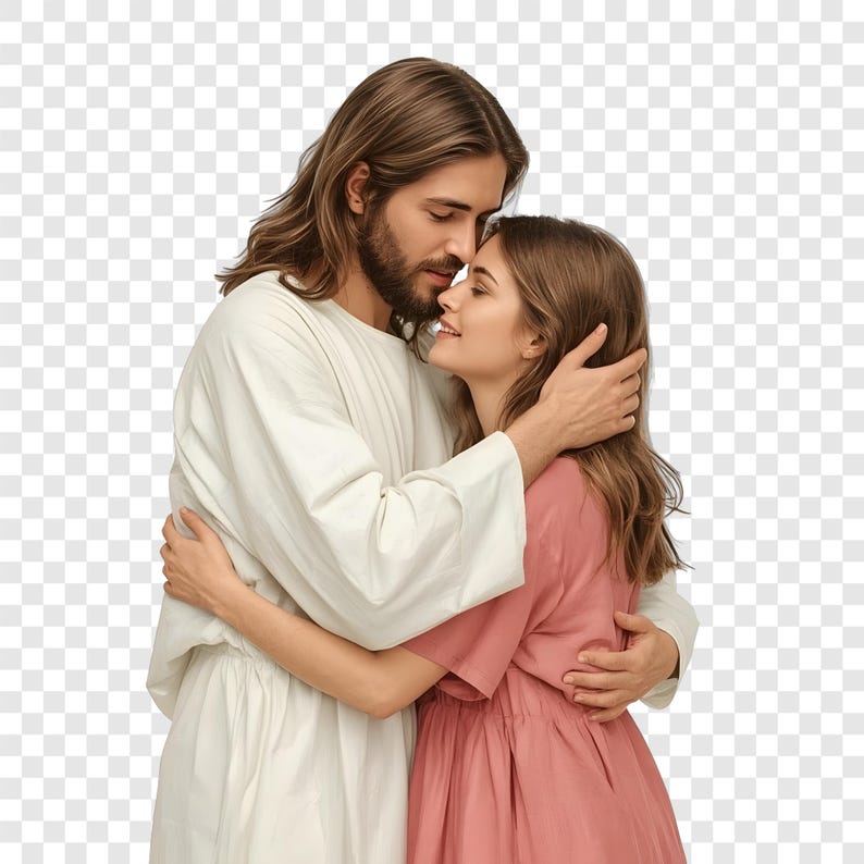 10 PNG Jesus Hug Clipart, Jesus Love Images, Transparent Background ...