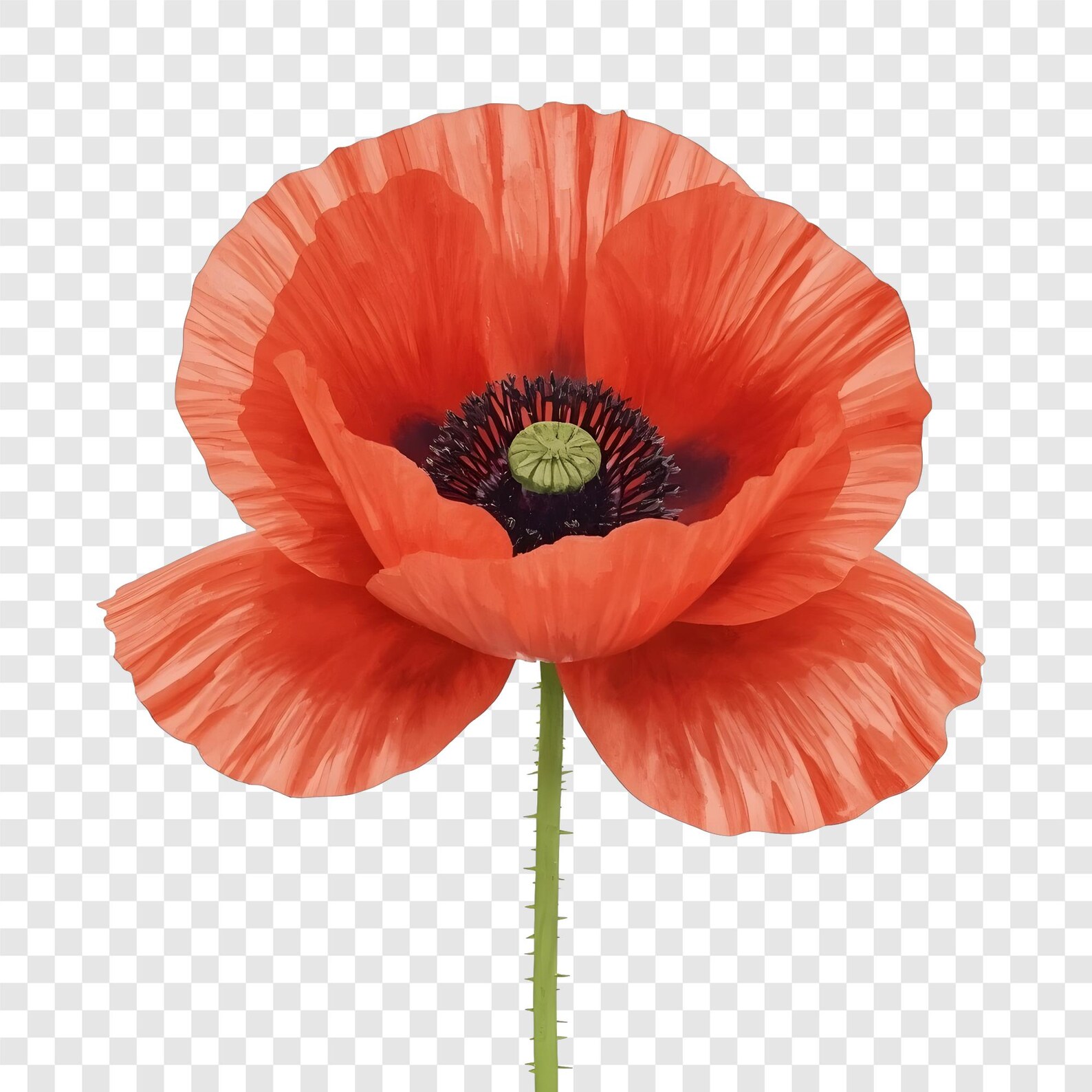 10 PNG Poppy Flower Clipart, Red Bloom Images, Transparent Background ...