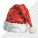 Santa Hat Clipart, Christmas Holiday Images, 10 PNG Transparent ...