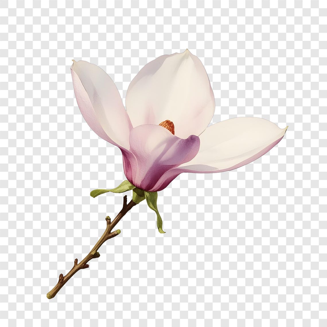 10 PNG Magnolia Clipart, Flower Branch Images, Transparent Background ...