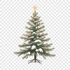 10 PNG Christmas Tree Clipart, Holiday Tree Images, Transparent ...