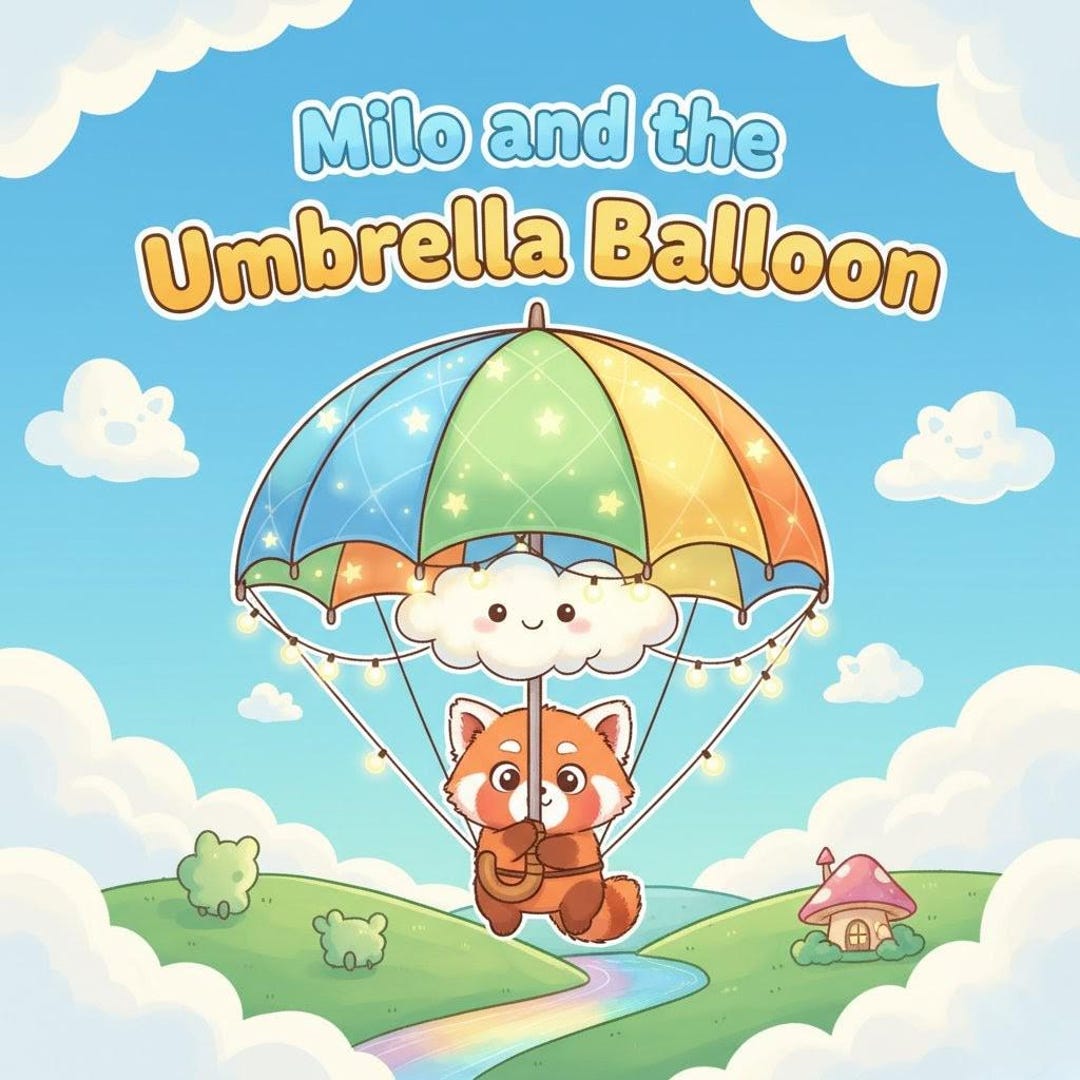 Milo and the Umbrella Balloon – Printable Kids Storybook | Digital ...