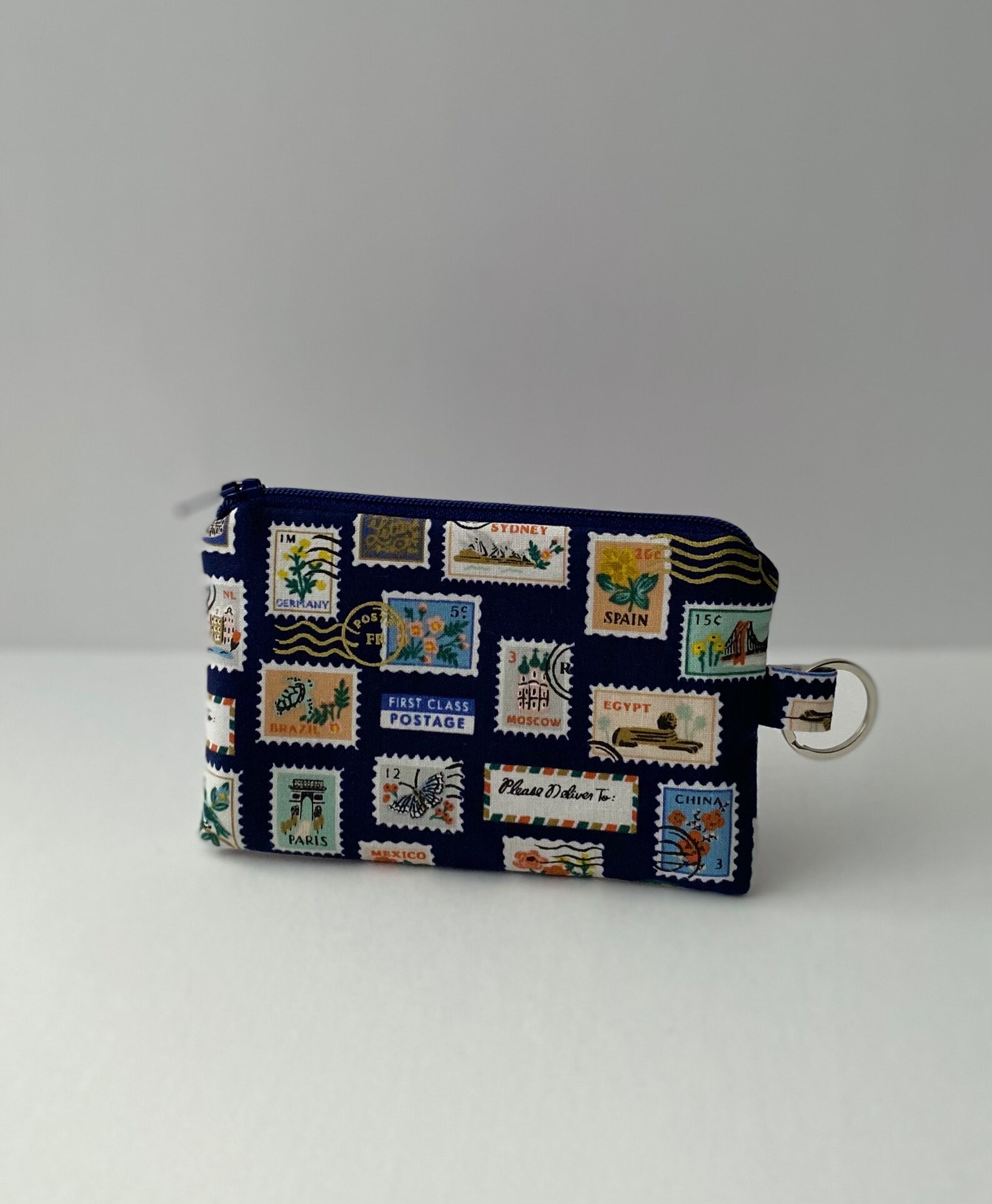 Keychain Pouch, Small Zipper Pouch, Rifle Paper Co Stamps - Etsy