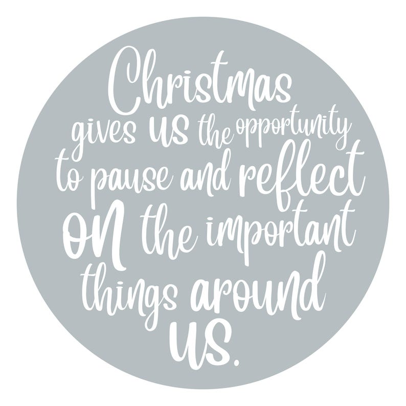 Printable Christmas Quote Stickers, Round Festive Gift Tags, Holiday ...