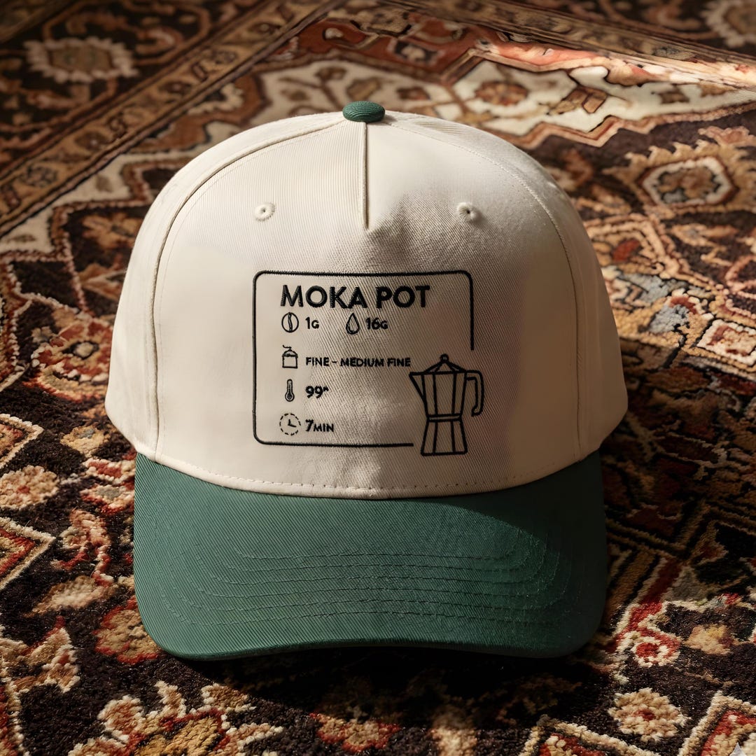 Moka Pot Coffee Diagram Cap | Baseball Cap, Barista Illustration - Etsy