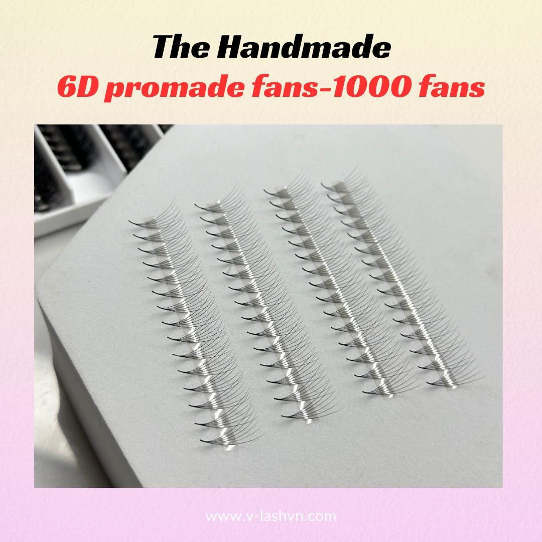 6D Promade Fans 0.07 | 1000 Volume Eyelash Extensions, C/CC/D Curl ...