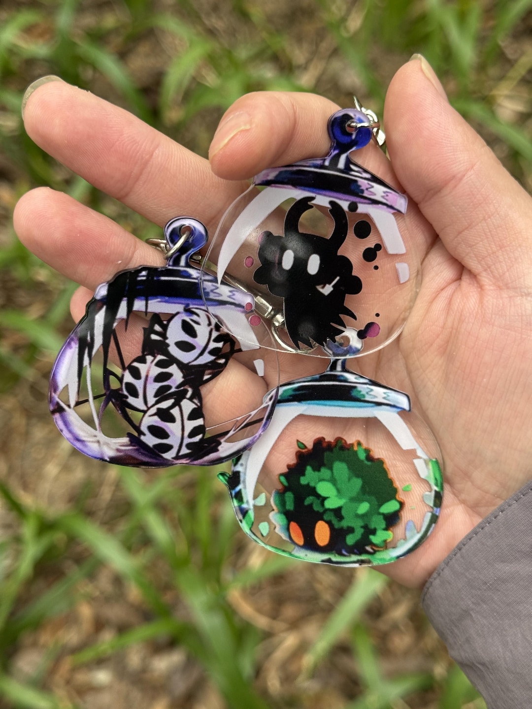 Hollow Knight Acrylic Keychain Set Shade and Mosscreep Weaverlings 5 ...